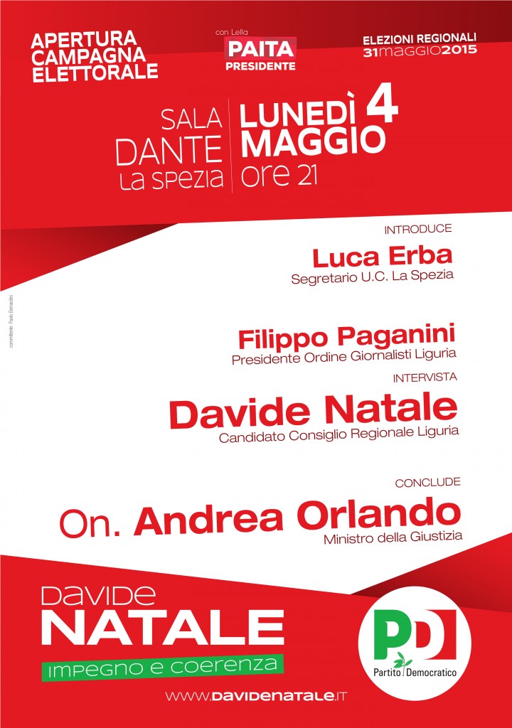 Si parte il 4 maggio da Sala Dante, vi aspetto - Davide Natale